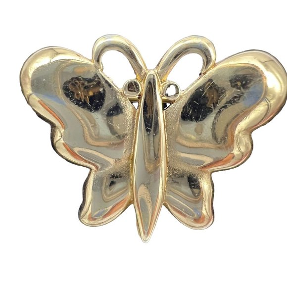 Monet | Jewelry | Vintage Monet Brooch In Gold Butterfly Stick Pin ...